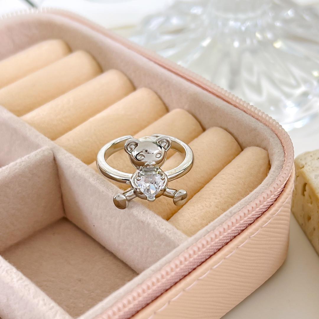 ANILLO OSO LOVE | ANILLOS MEDIANOS - Piedras Bellisimas