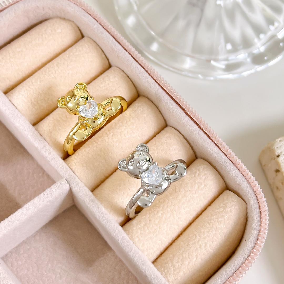 ANILLO OSO LOVE | ANILLOS MEDIANOS - Piedras Bellisimas